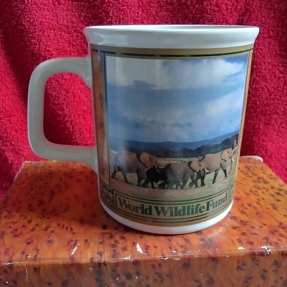 Wwf | Dining | World Wildlife Fund Elephants Mug 986 Edition | Poshmark